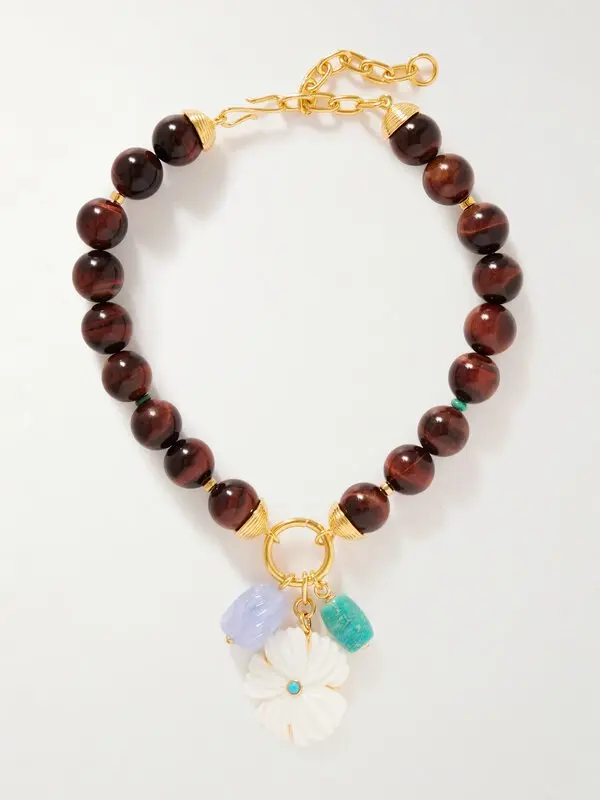 LIZZIE FORTUNATO Desert Bloom Stone Necklace - Multi