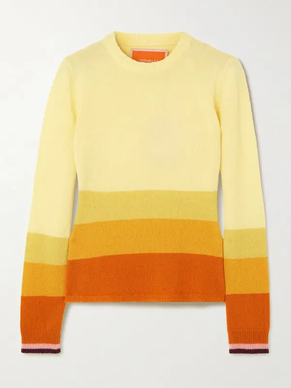 La DoubleJ Striped Cashmere Sweater