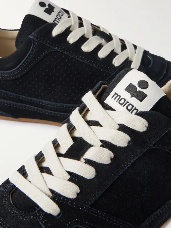 Isabel Marant Étoile Senny Perforated Suede Sneakers