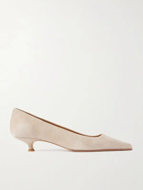 AeydĒ Cari Suede Pumps - Neutrals