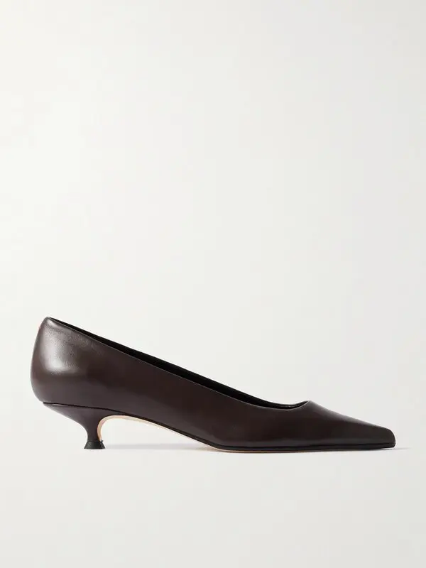 AeydĒ Cari Leather Pumps - Brown