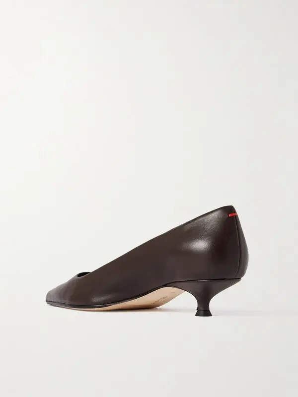 AeydĒ Cari Leather Pumps - Brown