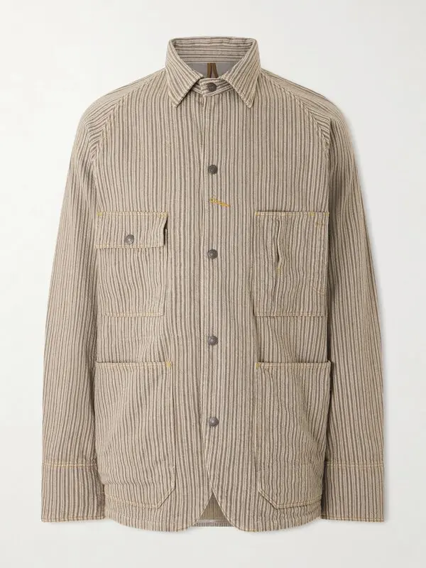 Kapital Pinstriped Twill Jacket - Gray