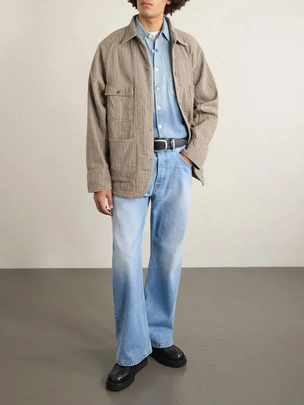 Kapital Pinstriped Twill Jacket - Gray