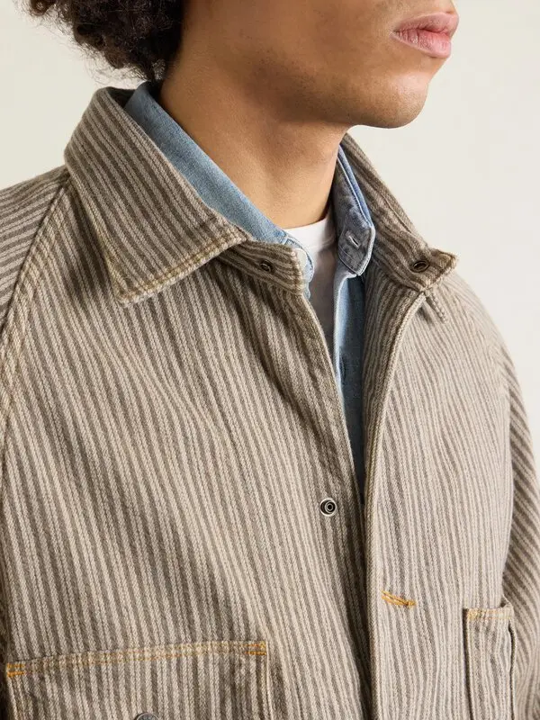 Kapital Pinstriped Twill Jacket - Gray