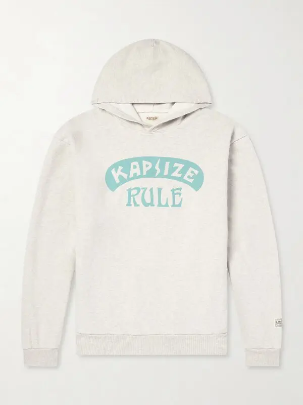 Kapital Printed Wool-blend Jersey Hoodie