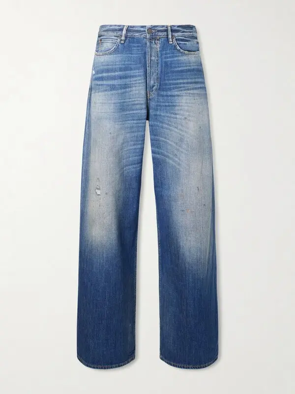 Acne Studios Straight-leg Distressed Jeans