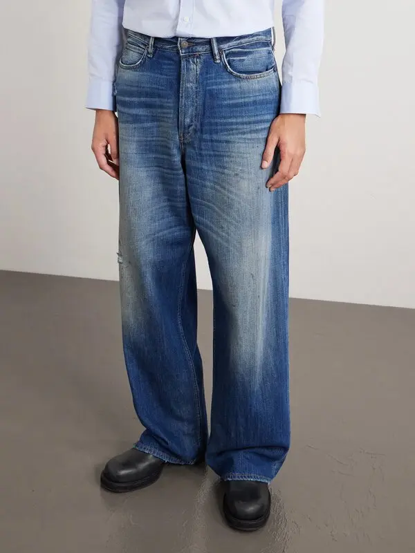Acne Studios Straight-leg Distressed Jeans
