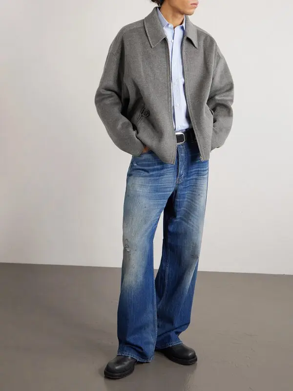 Acne Studios Straight-leg Distressed Jeans