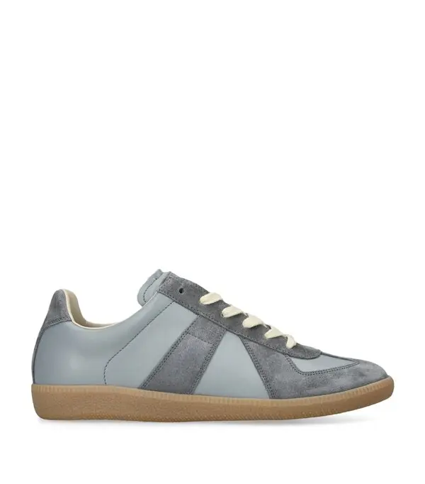 MAISON MARGIELA Suede Replica Sneakers - Grey