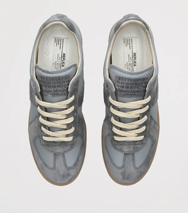 MAISON MARGIELA Suede Replica Sneakers - Grey