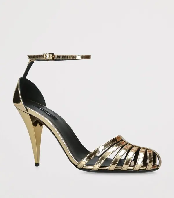 Givenchy Metallic Cage Sandals