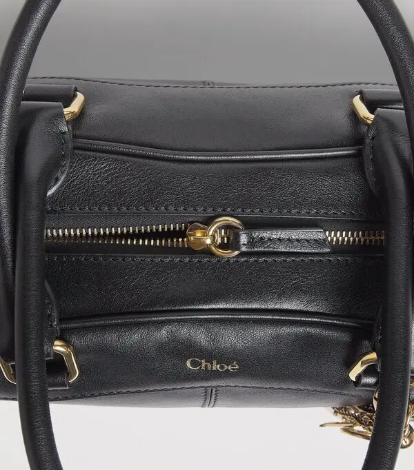 Chloé Leather Top-handle Bowling Bag