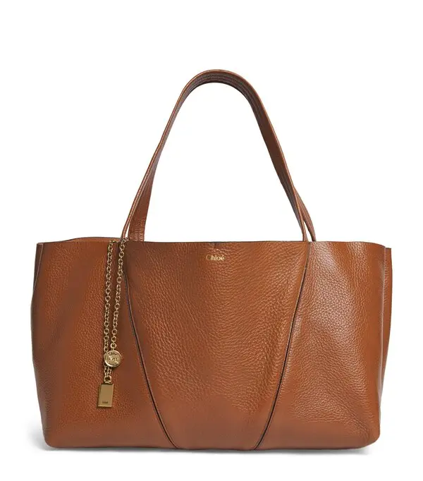 Chloé Calfskin Spin East-west Tote Bag