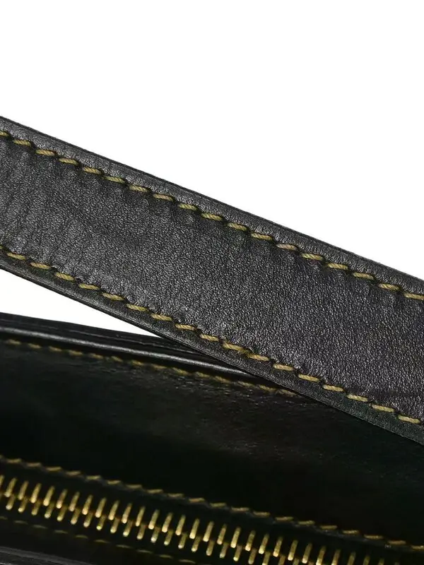 Fendi 2007 Pequin Striped-pattern Shoulder Bag - Black