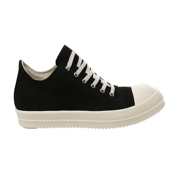 Rick Owens Scarpe Denim Low Sneakers - Black