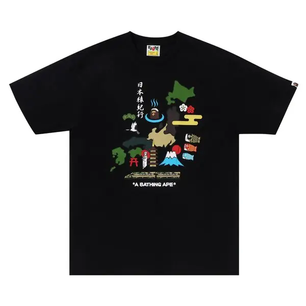 A BATHING APE Japan Culture Tee - Black