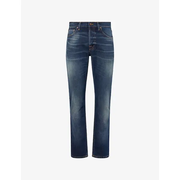 Nudie Jeans Solid Ollie Straight-leg Denim Jeans