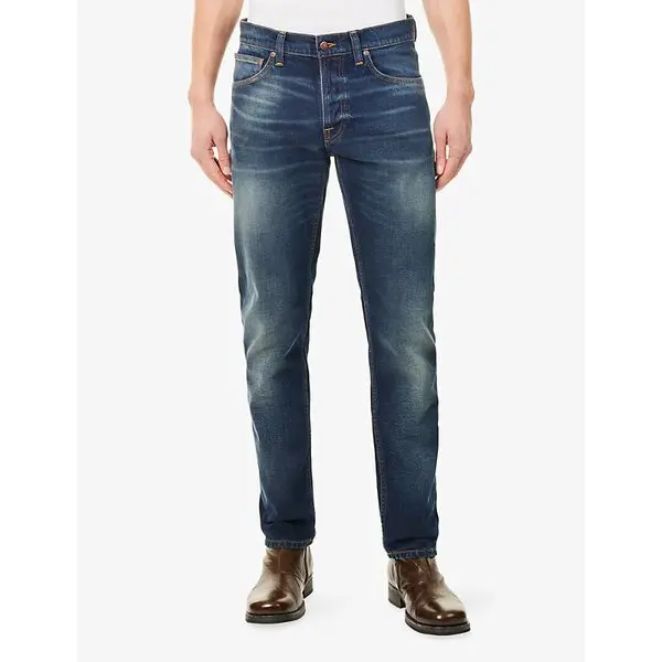 Nudie Jeans Solid Ollie Straight-leg Denim Jeans