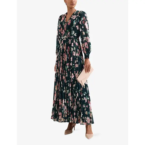PHASE EIGHT Floral-print Woven Maxi Dress