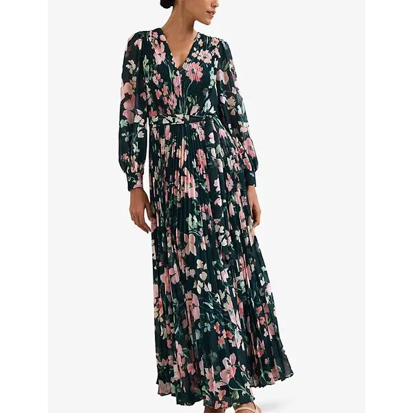 PHASE EIGHT Floral-print Woven Maxi Dress