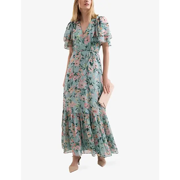 PHASE EIGHT Floral-print Woven Midi Dress
