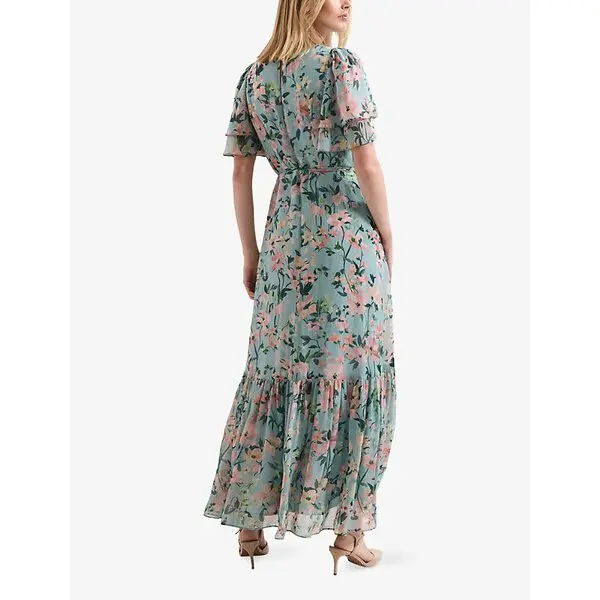 PHASE EIGHT Floral-print Woven Midi Dress