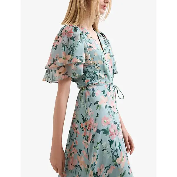 PHASE EIGHT Floral-print Woven Midi Dress