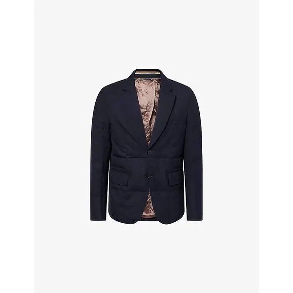Paul Smith Padded Single-breasted Wool Jacket - Navy