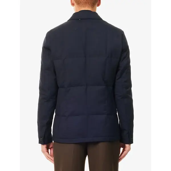 Paul Smith Padded Single-breasted Wool Jacket - Navy