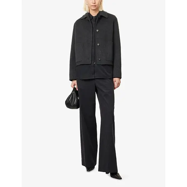 Vince Wool And Cashmere-blend Short Jacket