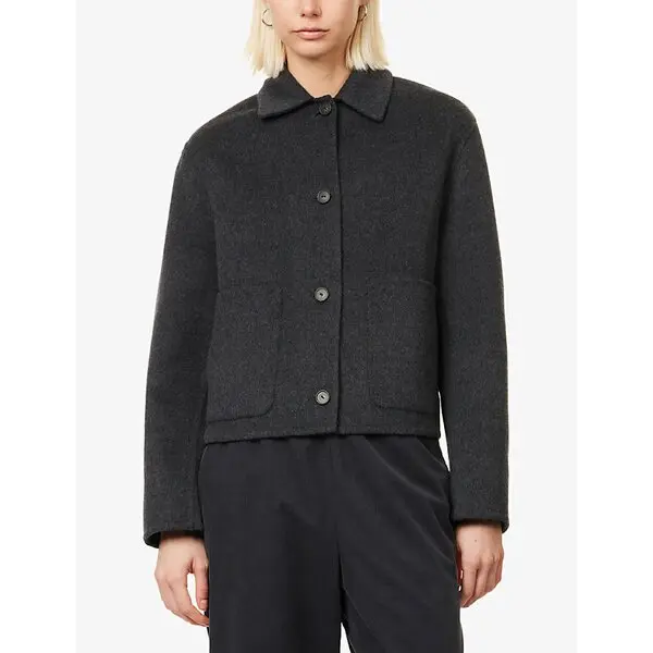 Vince Wool And Cashmere-blend Short Jacket