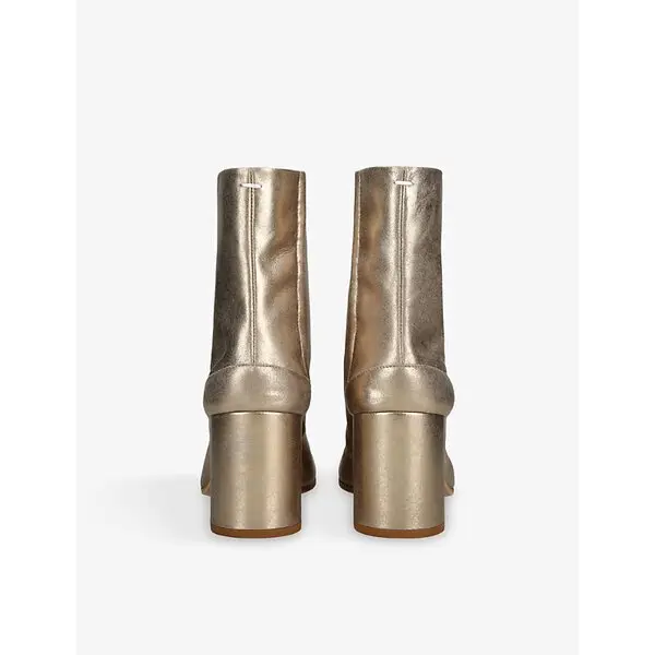 MAISON MARGIELA Tabi 80 Metallic Leather Boots