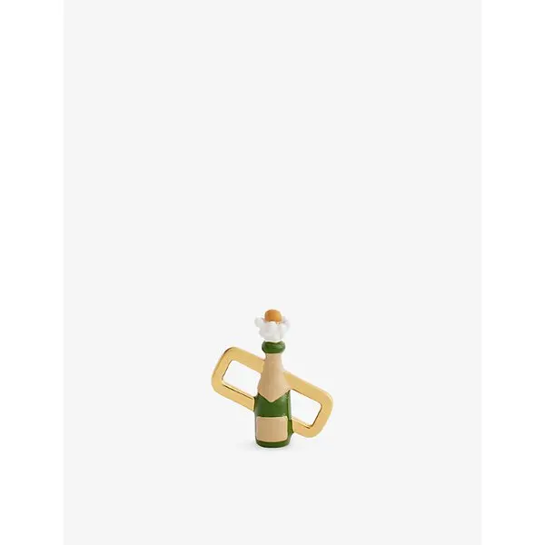 POUBEL Champagne Gold Vermeil Charm - Gold Green
