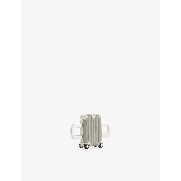 POUBEL Suitcase Sterling Silver And Enamel Charm