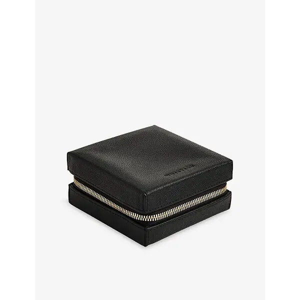 Whistles Leather Jewellery Box - Black