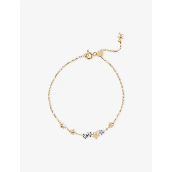 Kismet By Milka Constanze Diamond Chain Bracelet - Gold
