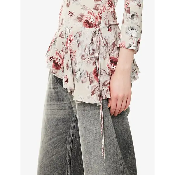Acne Studios Floral Woven Shirt