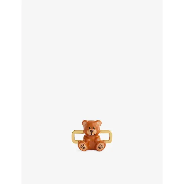 POUBEL Teddy Bear Charm - Gold Brown