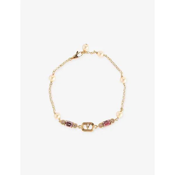 Valentino Garavani Ovalette Bracelet - Oro/lightgold/lightrose