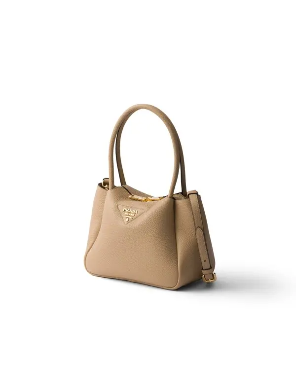 Prada Small Leather Handbag - Neutral