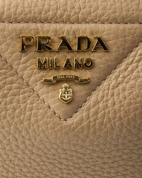 Prada Small Leather Handbag - Sand Beige