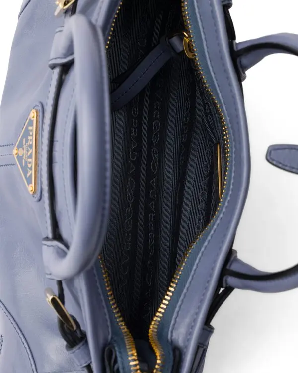 Prada Leather Mini Handbag - Blue