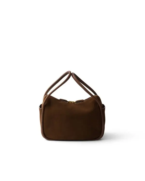 Prada Suede Handbag - Brown