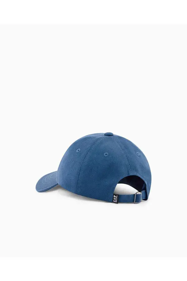 EA7 Cotton Baseball Cap - Blue