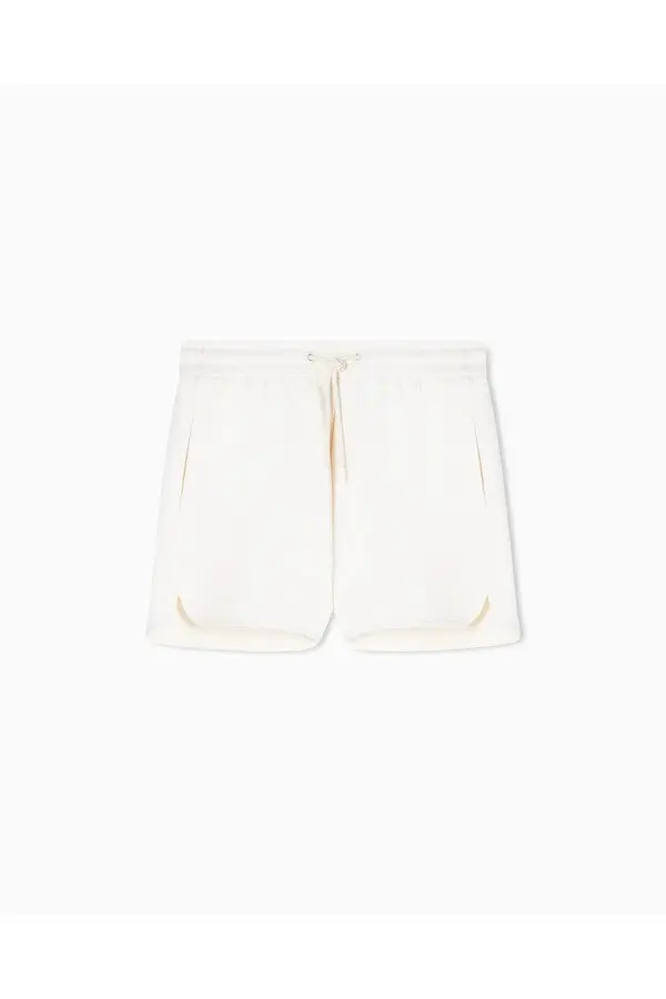 Emporio Armani Double Jersey Drawstring Shorts - White