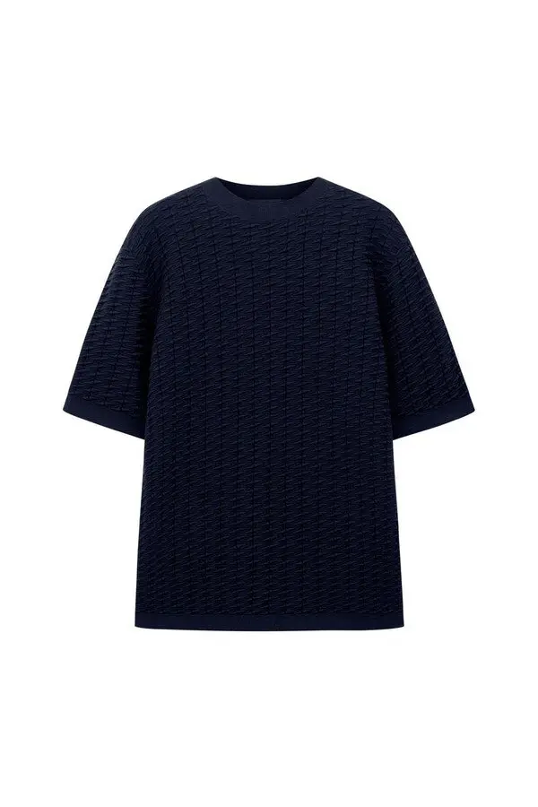 Giorgio Armani Knitted T-shirt With Holding Stitch