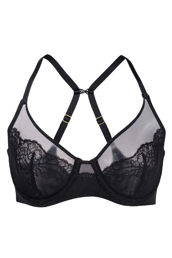 Natori Radiance Convertible Unlined Underwire Bra - Black