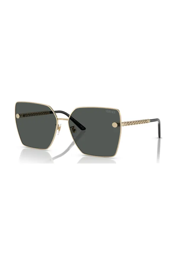 Versace Ve2270d Square Sunglasses - Gold