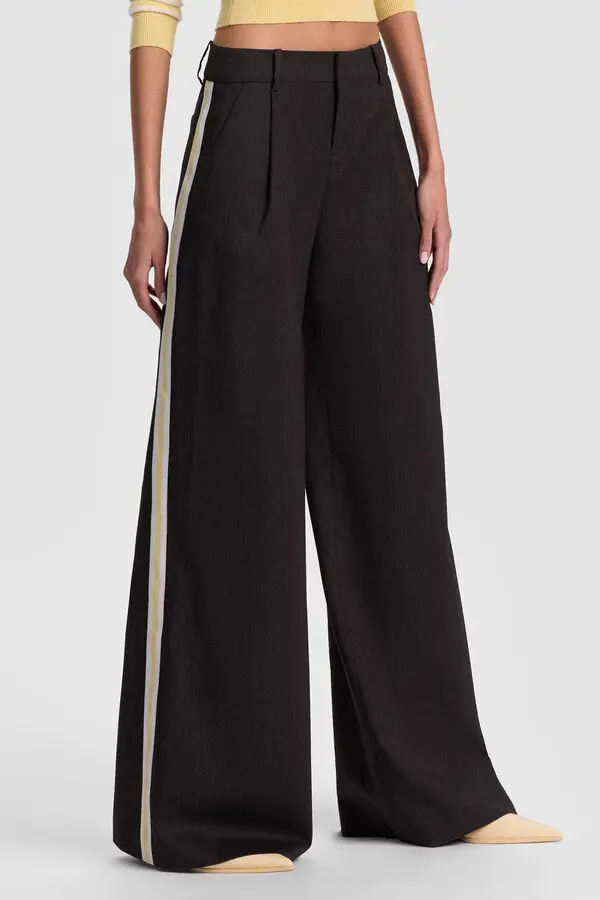 Alice + Olivia Side Stripe Wide Leg Trouser